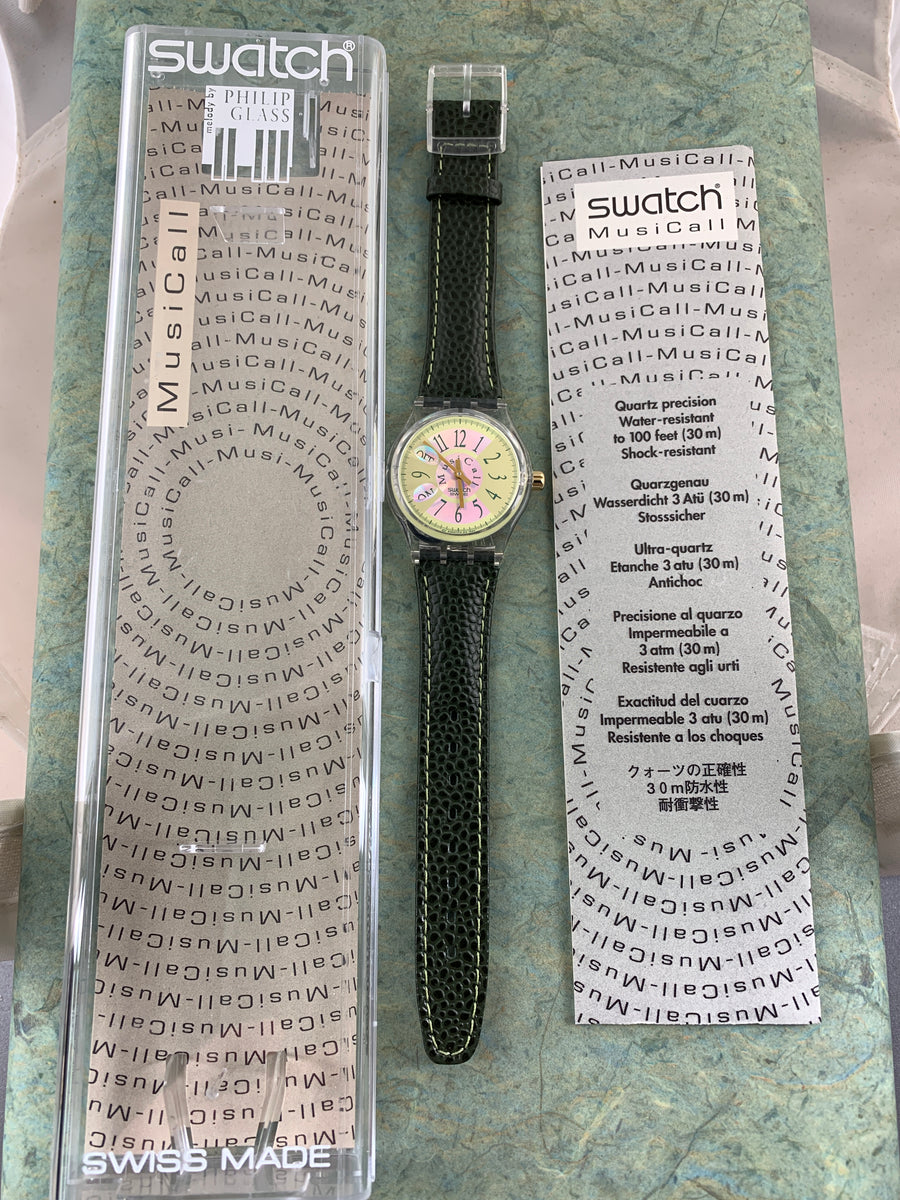 Vintage NOS Swatch Originals Musicall Double Rhythm SLK103 Plastic Qua ...